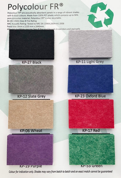 Pitts Polycolour FR® Desk Screens | Pitts Presentation Products Limited